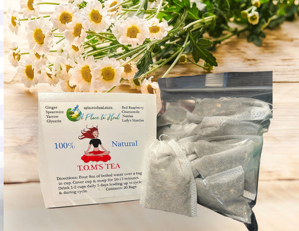 T.O.M's Tea bags (20count) for Menstrual Cycles PMS – A Place to Heal